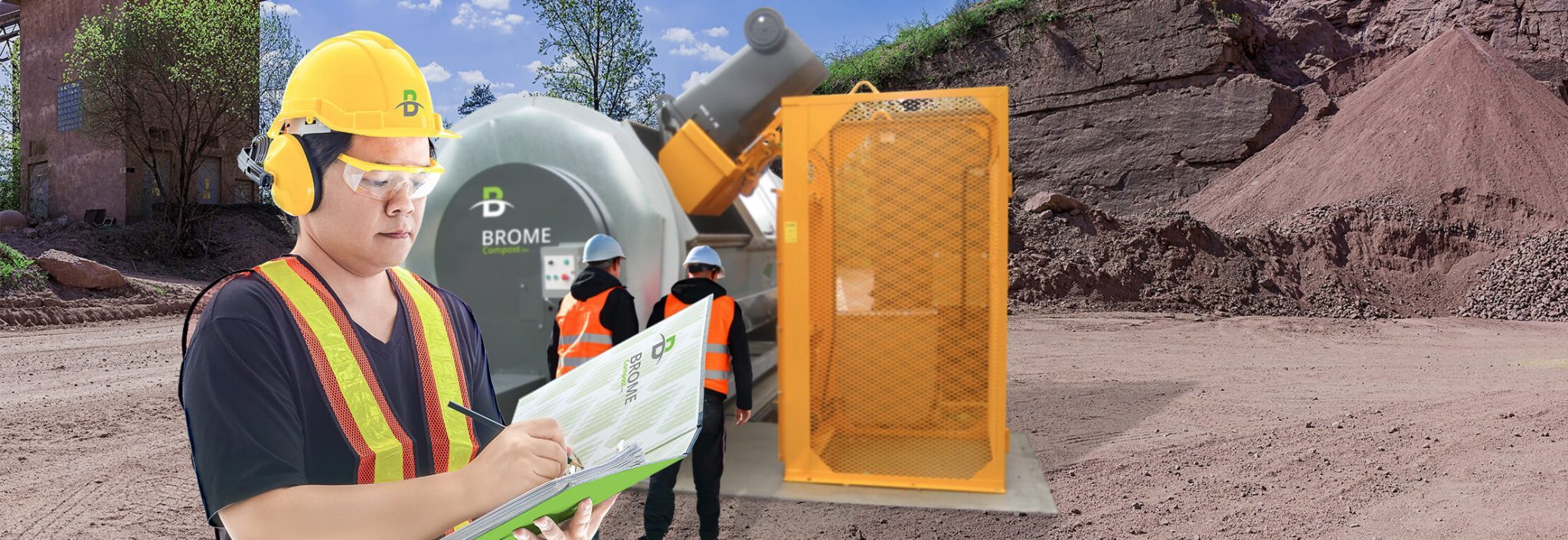 Systèmes de compostage industriels sur site | Brome Compost